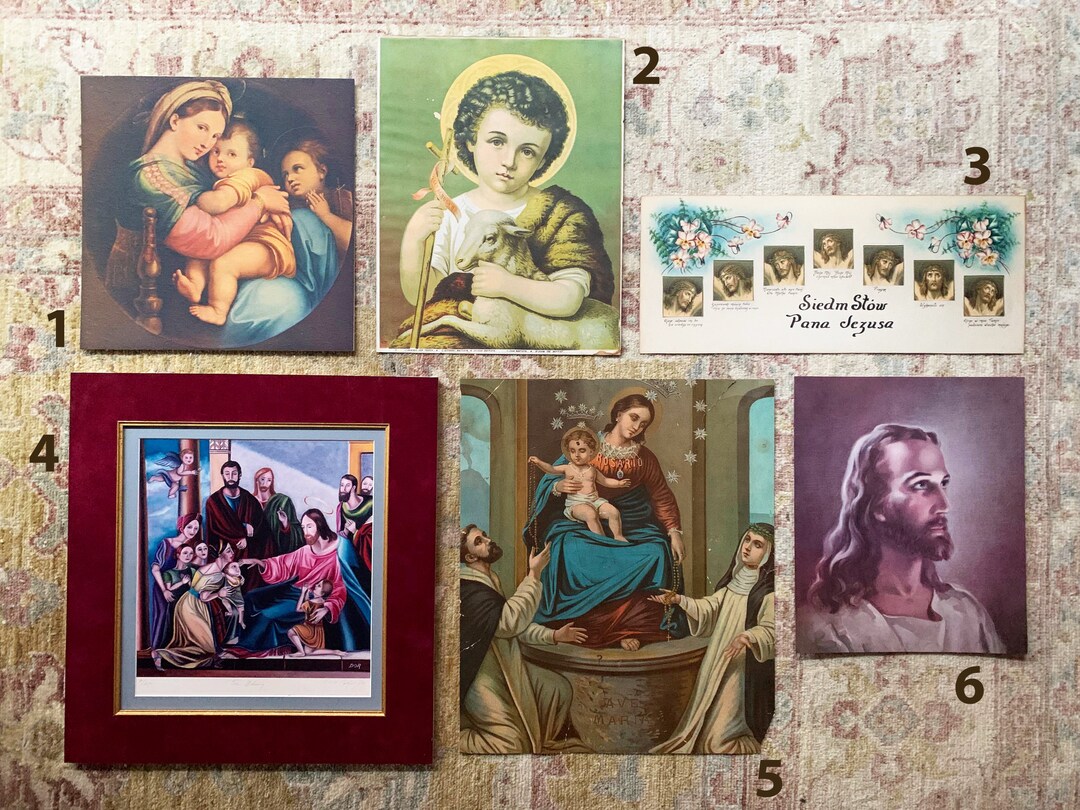 6 Religious Art Prints Jesus Art Jesus Print Religious Wall Art ...