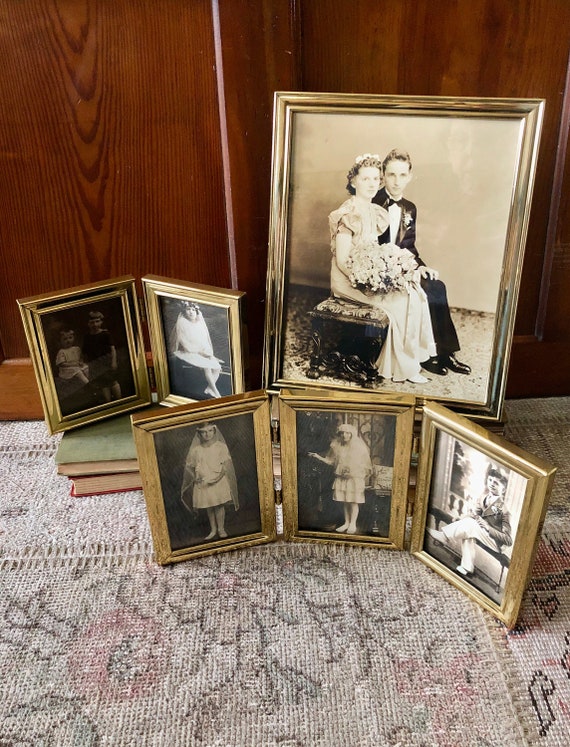 Solid Brass Frame Set of Frames Gold Frame Brass Frames Gold Picture Frame Vintage Frames Antique Frames Brass Picture Frame Double Frame Etsy