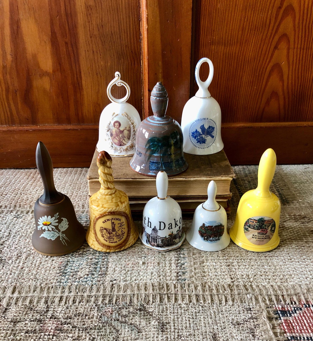 Vintage Bells Hand Bell Vintage Bell Porcelain Bell Small Bell Dinner ...