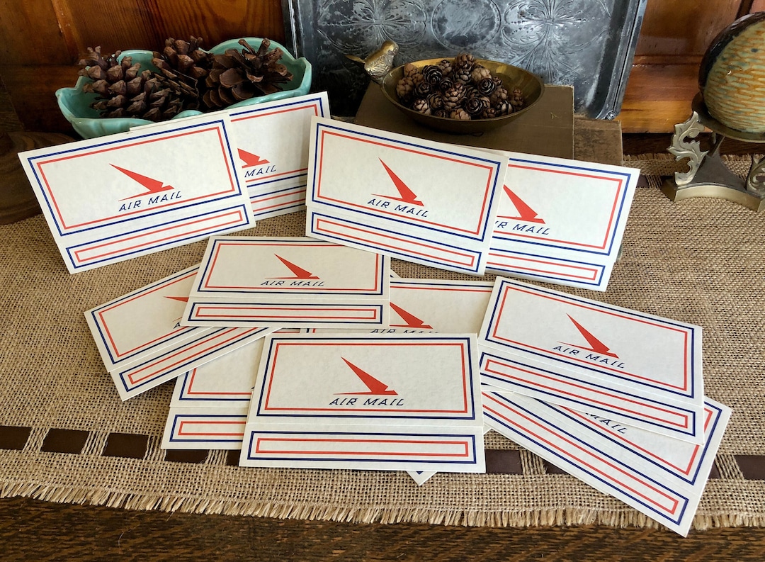 15 Air Mail Envelopes Air Mail Stationary Airmail Envelopes Vintage ...