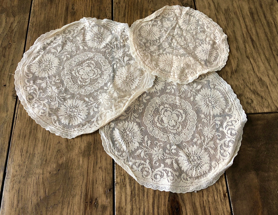 3 Vintage Doilies Vintage Doily Dresser Doily Set Antique Doilies ...
