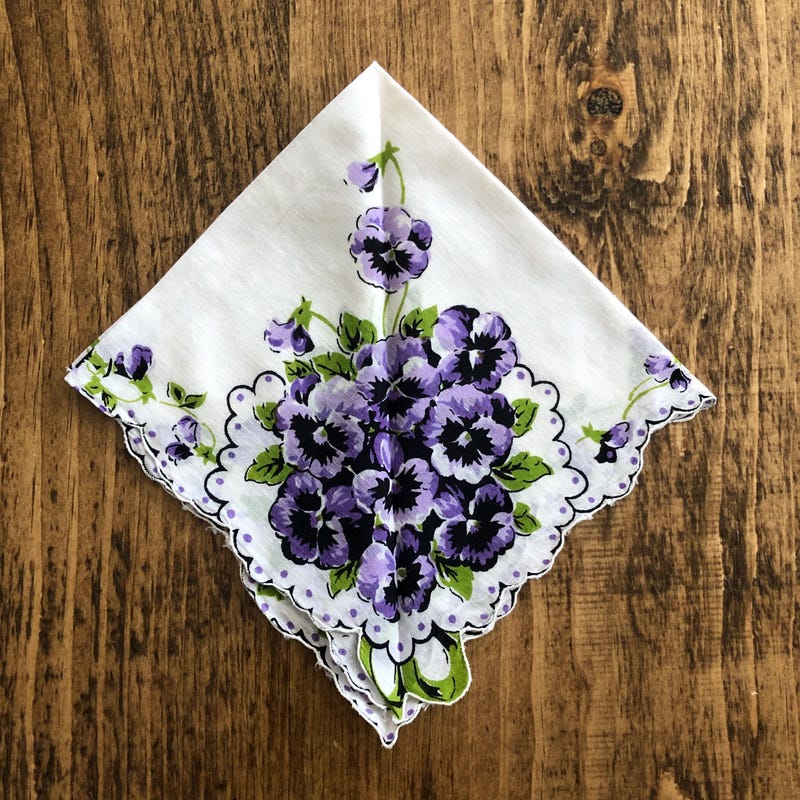 Purple Handkerchiefs - Etsy