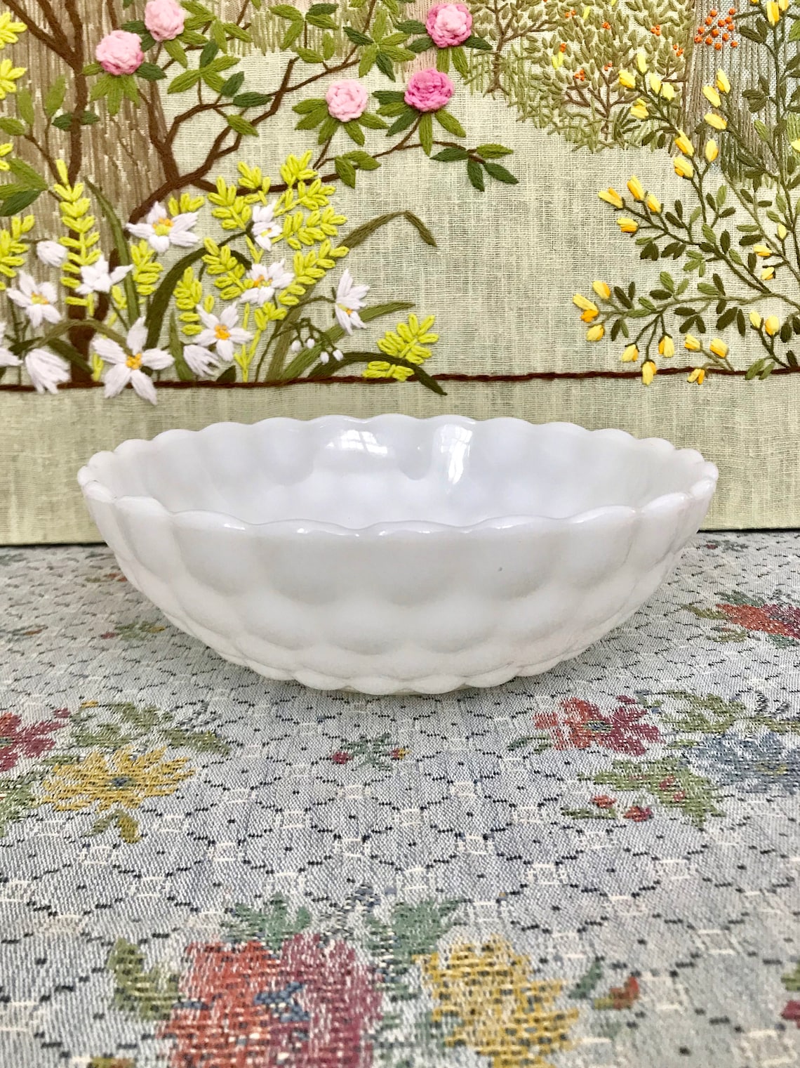 Milk Glass Bowl White Bowls Milk Glass Candy Dish Vintage Bowl | Etsy
