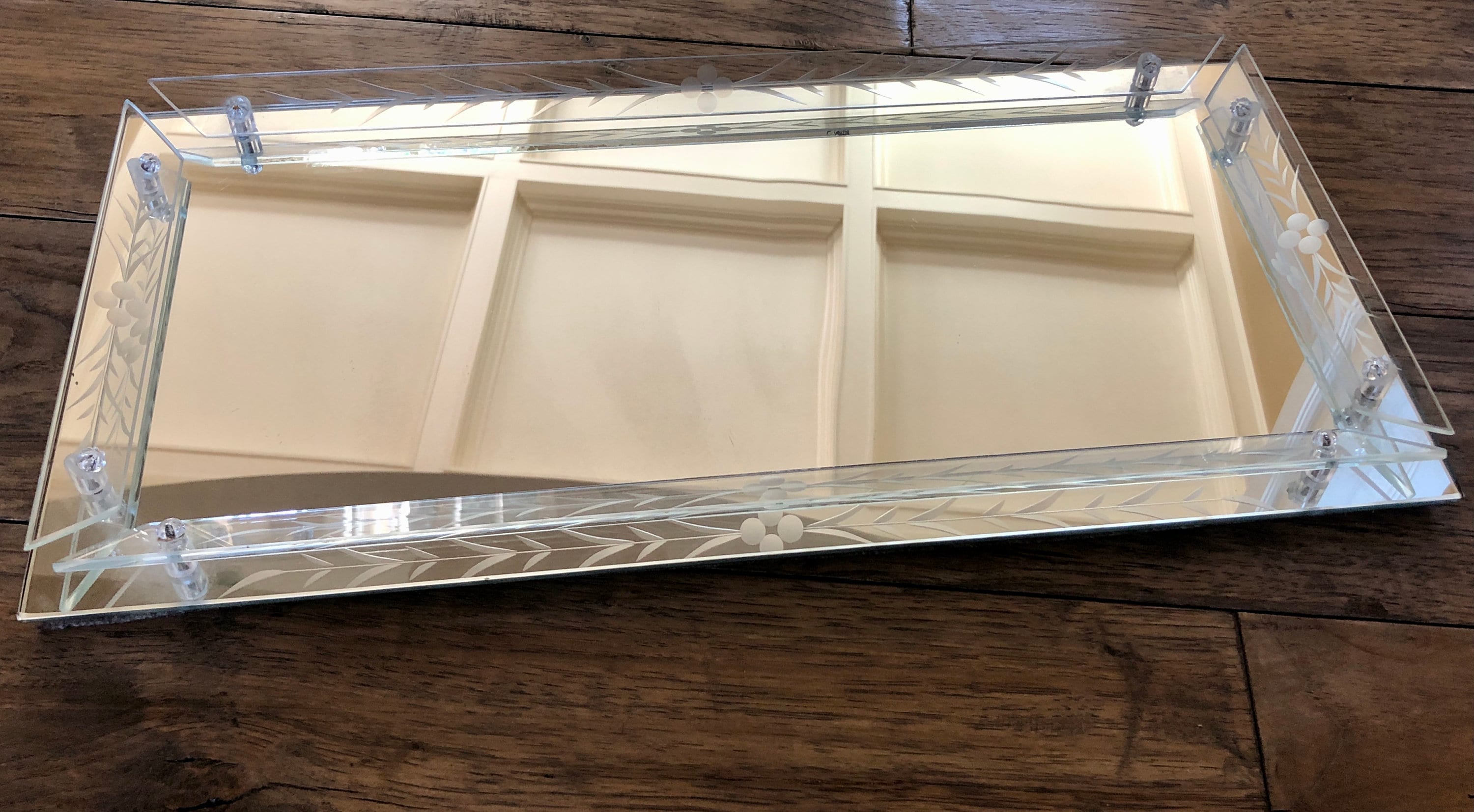 Vanity Tray Decor Mirror Tray Vintage Tray Decor Tray Mirrored | Etsy