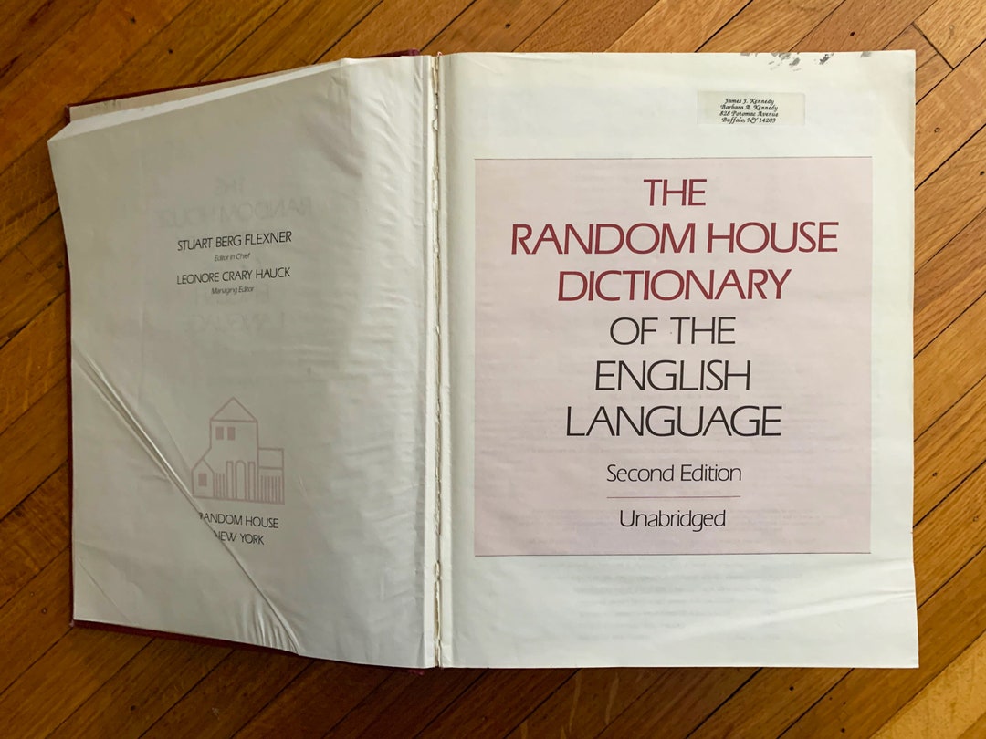 Random House Dictionary Vintage Books Decor Books Vintage Dictionary ...