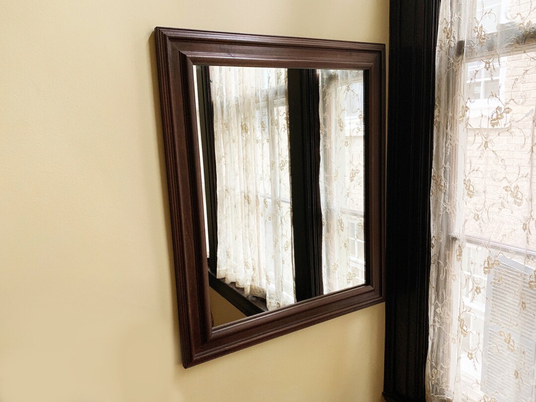 Vintage Mirror for Wall Mirror Wood Mirror Hallway Mirror Wall Decor ...