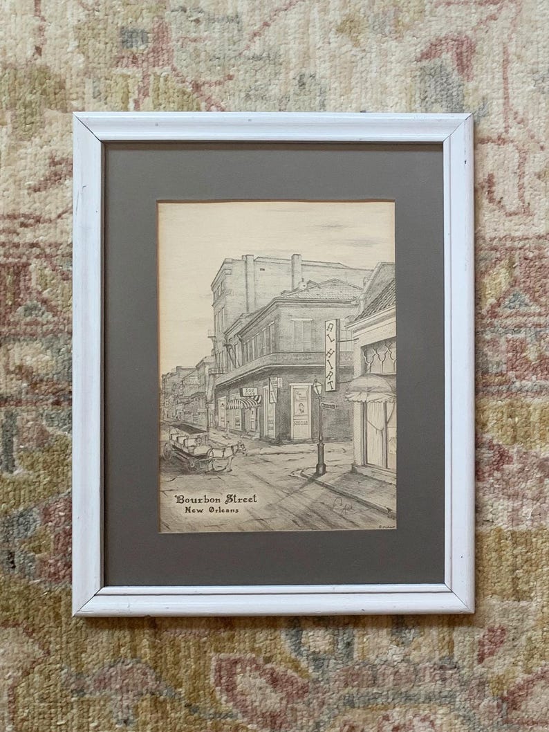 New Orleans Prints Bourbon Street Royal Street New Orleans Art Frame ...