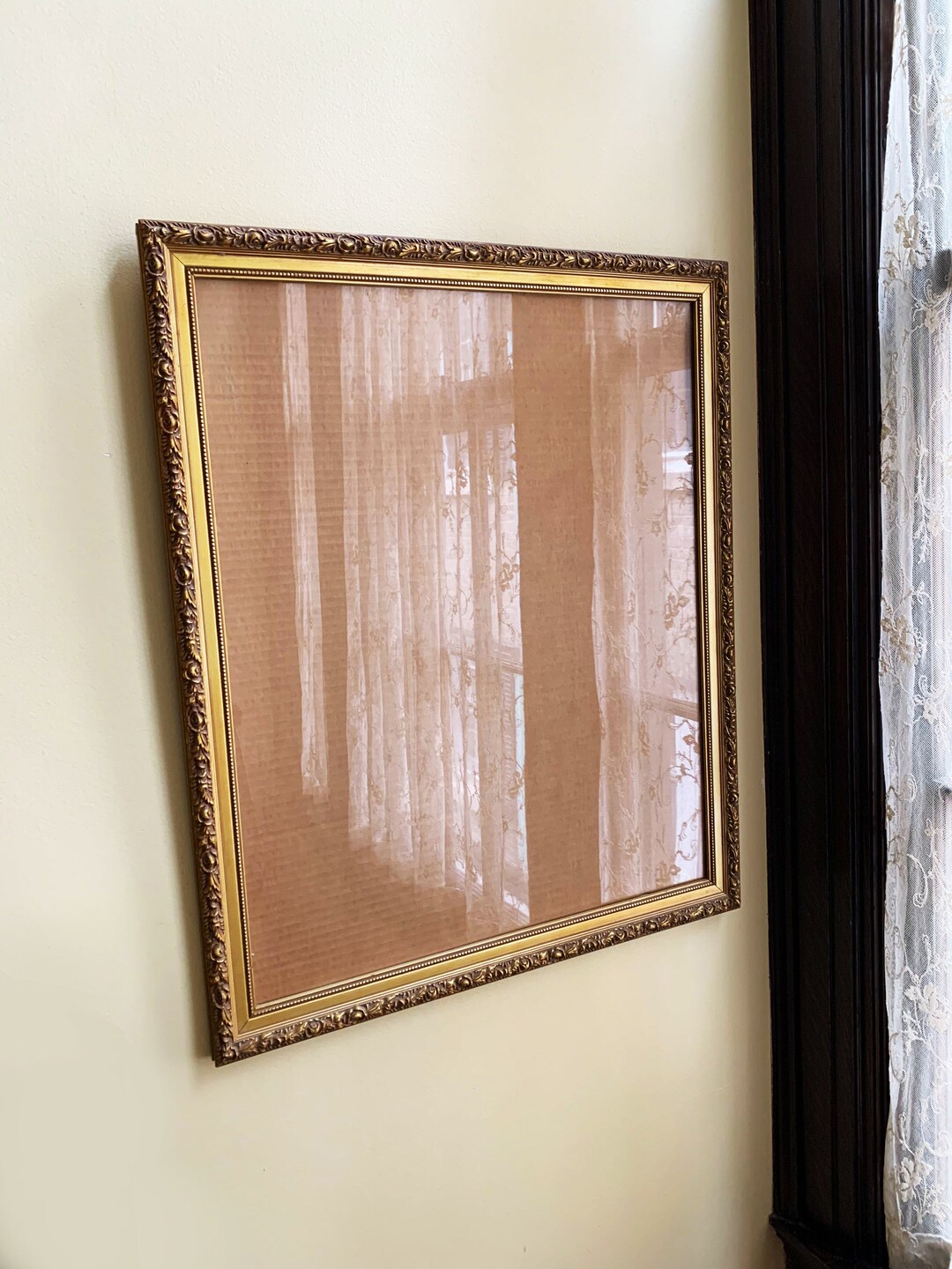 Vintage Frame Gold Frame Larger Frame Wood Wall Frame Antique Frames ...