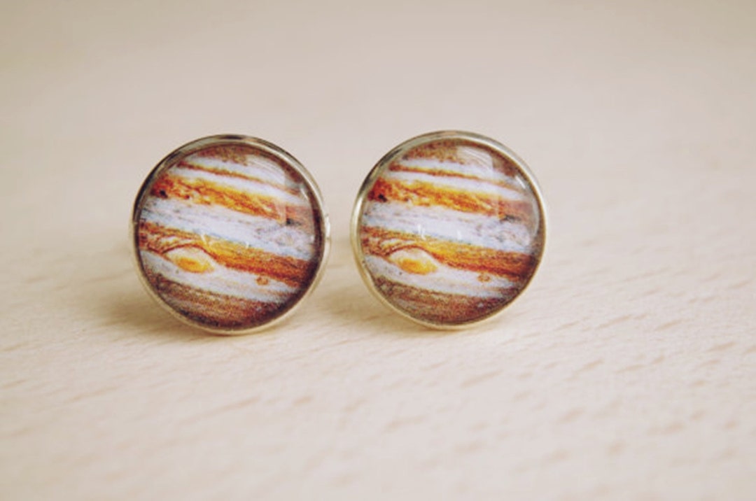 Jupiter Cufflinks: Planet Nebula Space Jewelry - Etsy