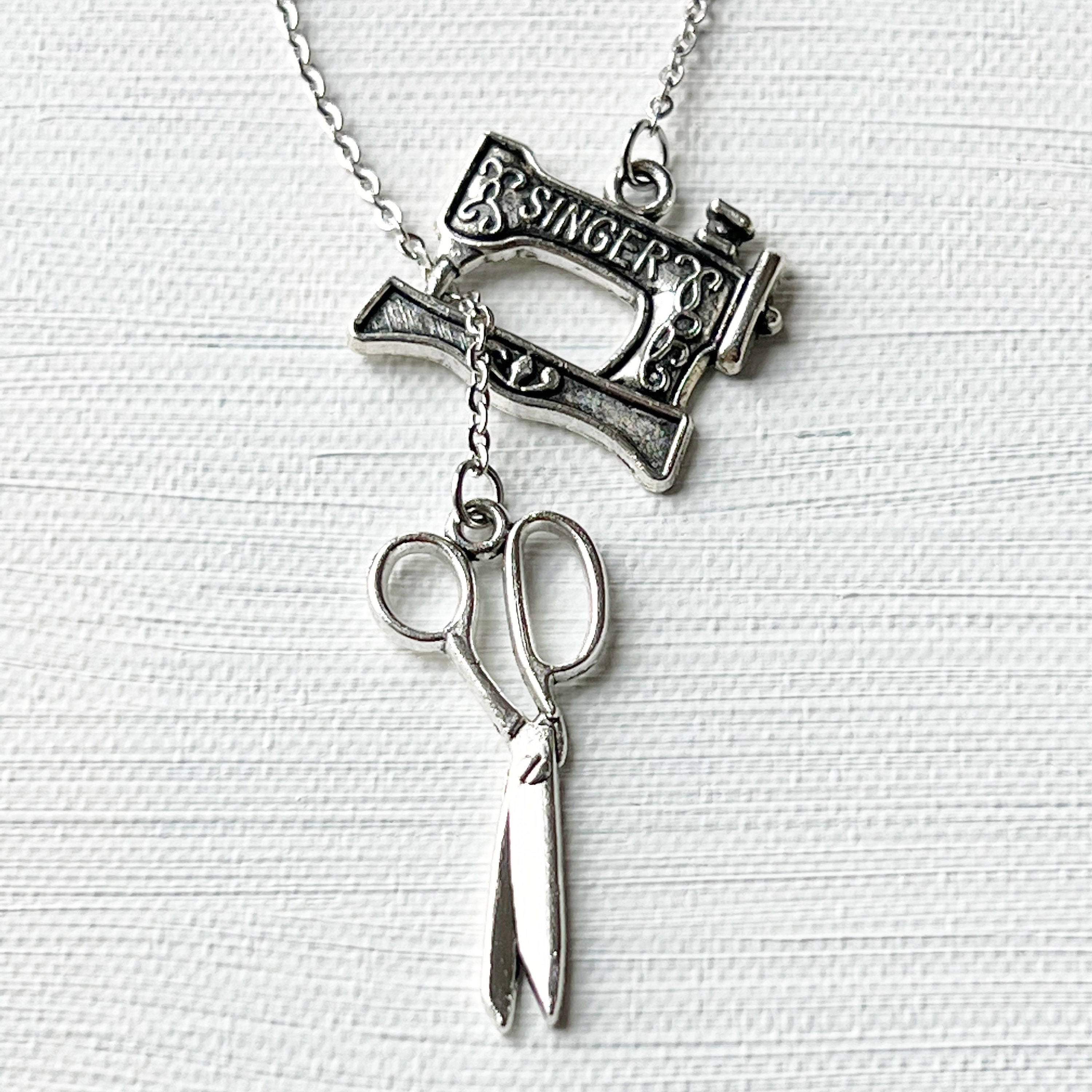 Sewing scissors necklace store