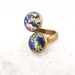 Map Ring World Map Statement Ring Map Earth Ring Galaxy Jewelry Double ...