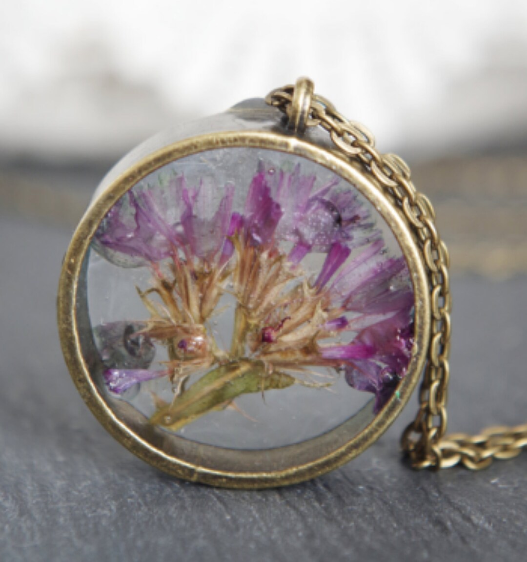 Collier de fleurs réelles Collier de fleurs Collier de fleurs - Etsy France