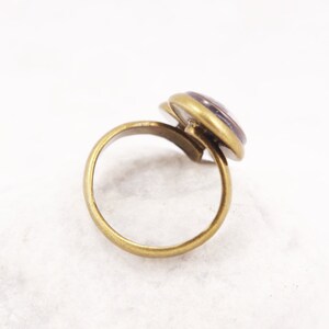 Map Ring World Map Statement Ring Map Earth Ring Galaxy Jewelry Double ...