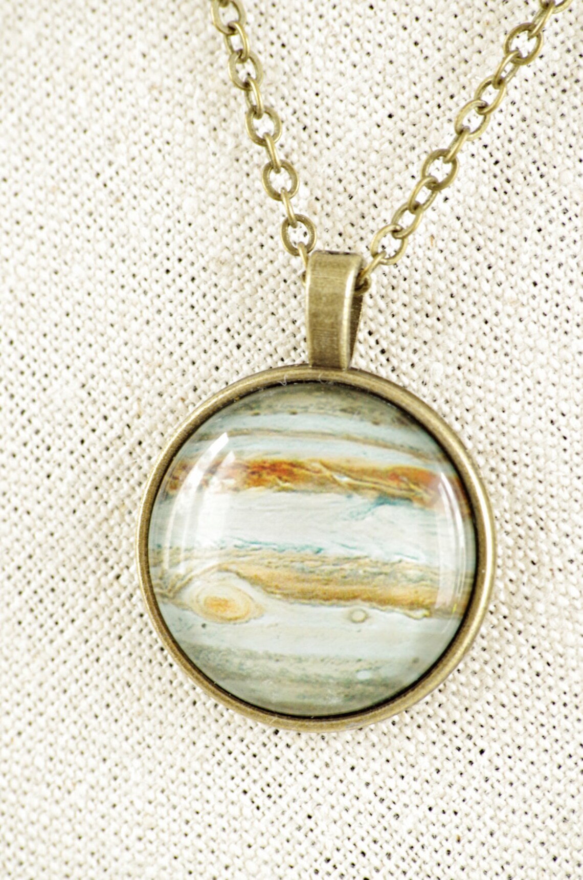 Jupiter Necklace Space Solar System Jewelry Galaxy Universe | Etsy