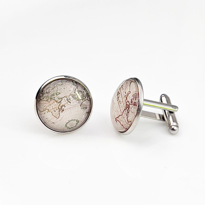 Globe Cufflinks - Etsy