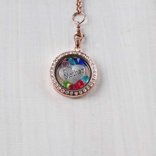 Birthstone Locket - Etsy