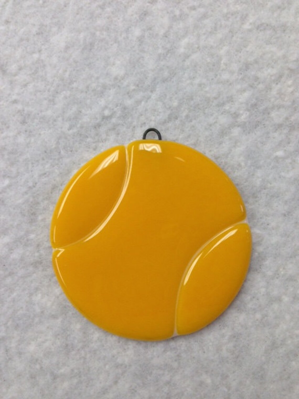 Tennis Ball Fused Glass Ornament 3" Diameter - Etsy