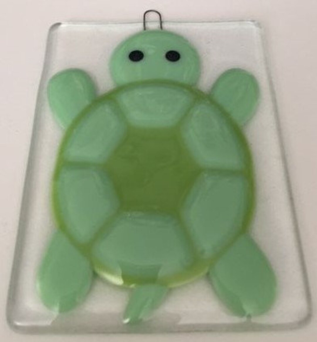 Turtle Fused Glass Ornament - Etsy