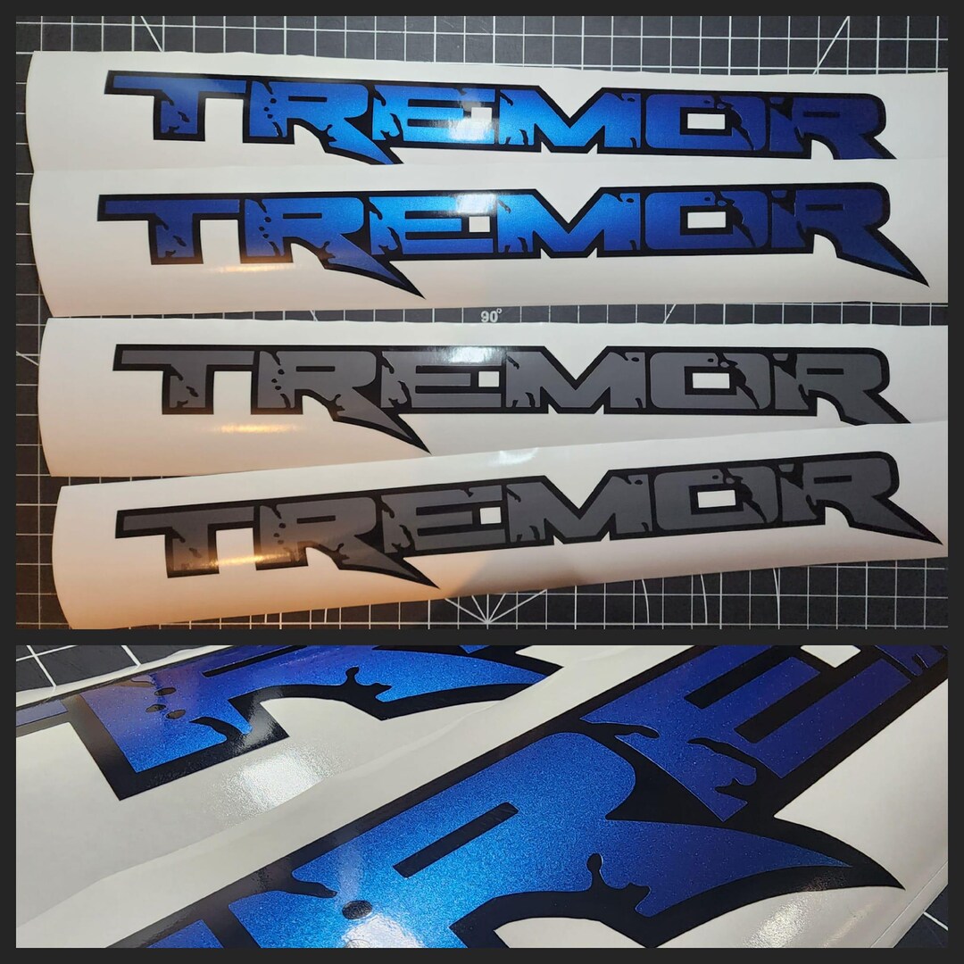 Large Dual Color Ripped Tremor Decals (sold in Pairs) - Etsy
