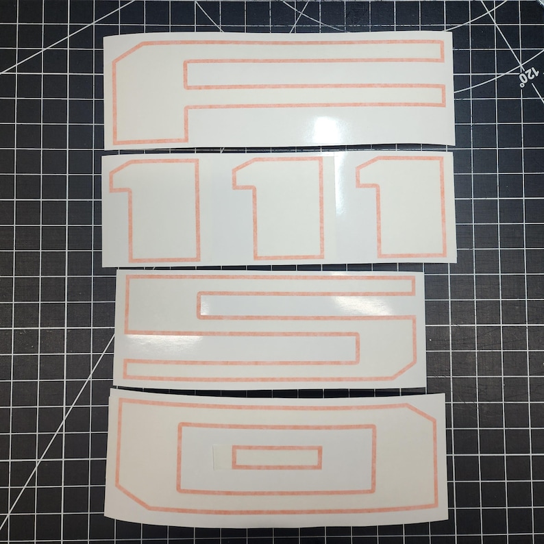 2018-2026 OUTLINE ONLY Tailgate Letter Inserts - Etsy