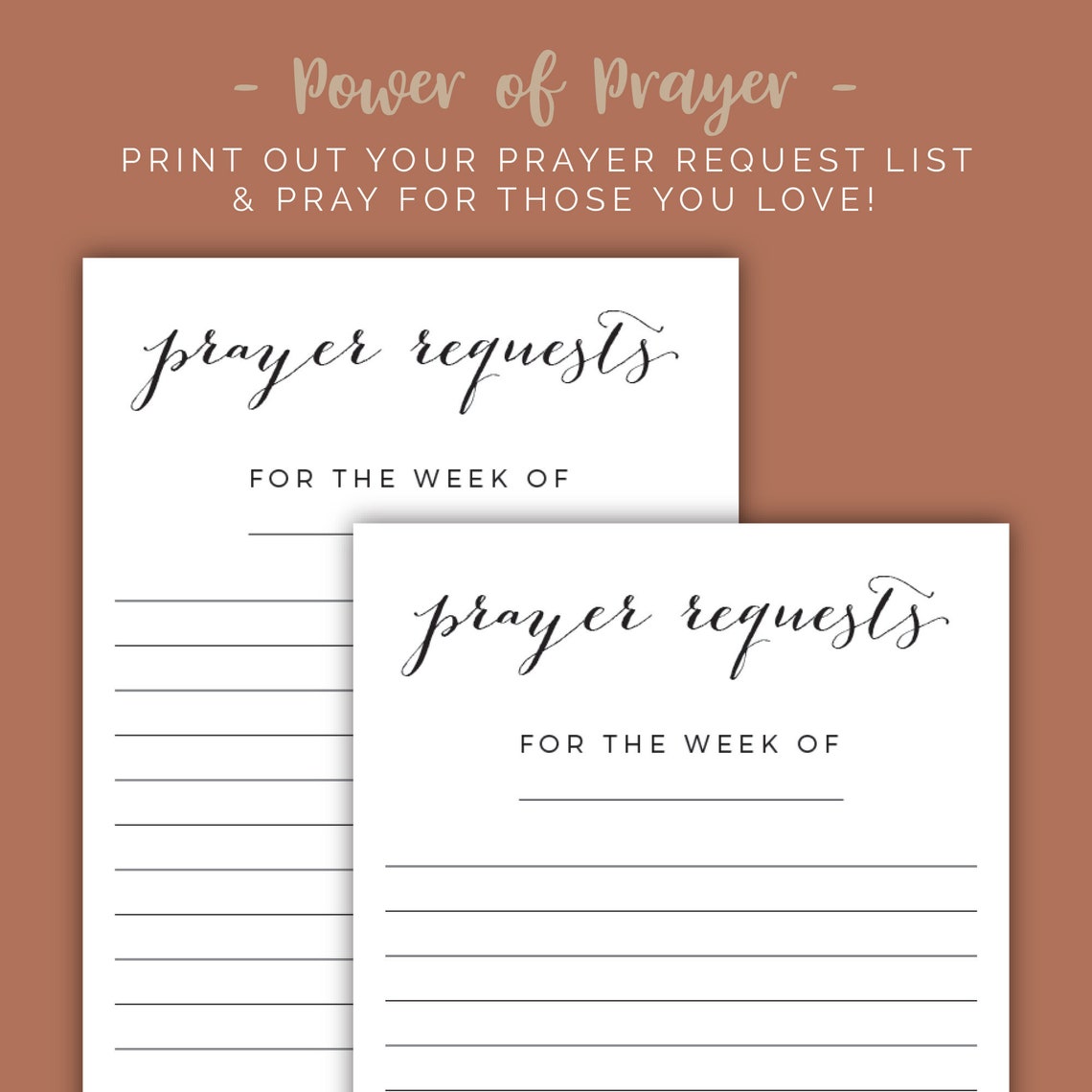 Prayer Request List | Prayer Notepad | Prayer Warrior | Bible Study ...