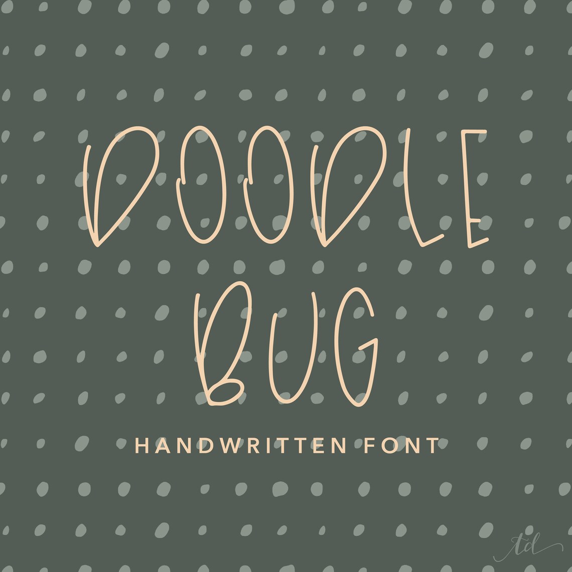 Doodle Bug Font Handwritten Font, Cricut Font, Silhouette Font, Cute ...