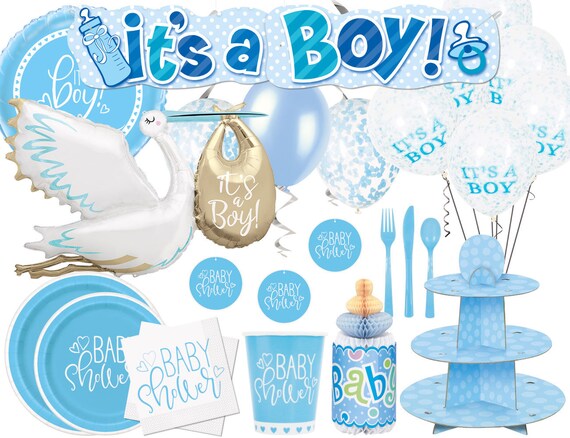 Blue Baby Shower Decorations It's a Boy Banner Boy Baby | Etsy