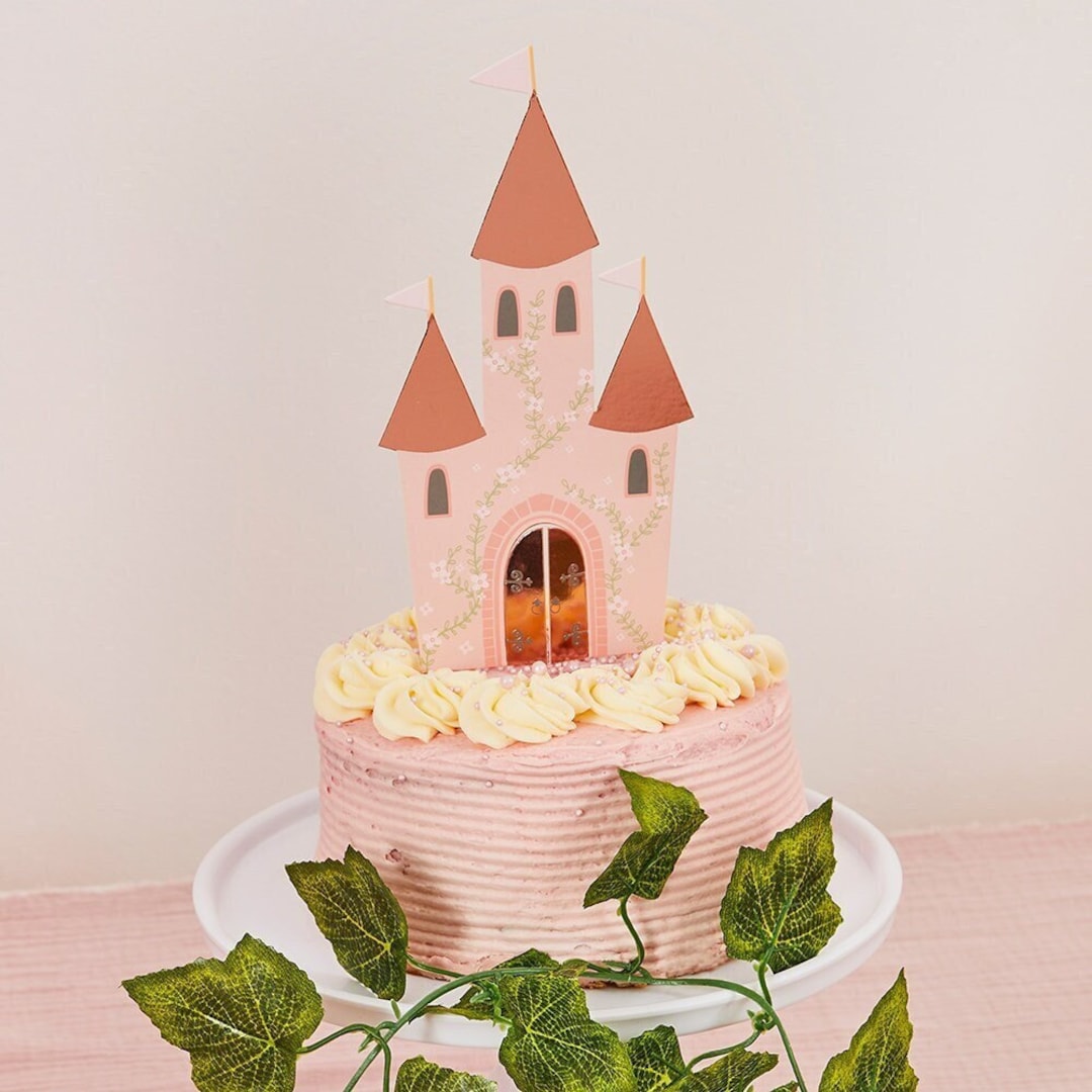 Princess Castle Cake Topper Princess Cake Topper Decor - Etsy
