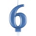 Metallic Blue Number Candles, Birthday Candles, Birthday Party Candles ...