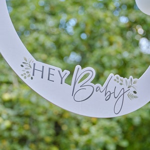 Hey Baby Shower Photo Booth Frame Baby Shower Photo Props - Etsy