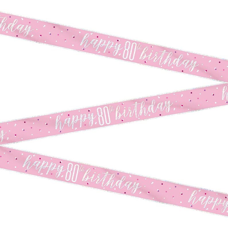Pink 80th Birthday Decorations 80th Birthday Balloons 80th - Etsy UK