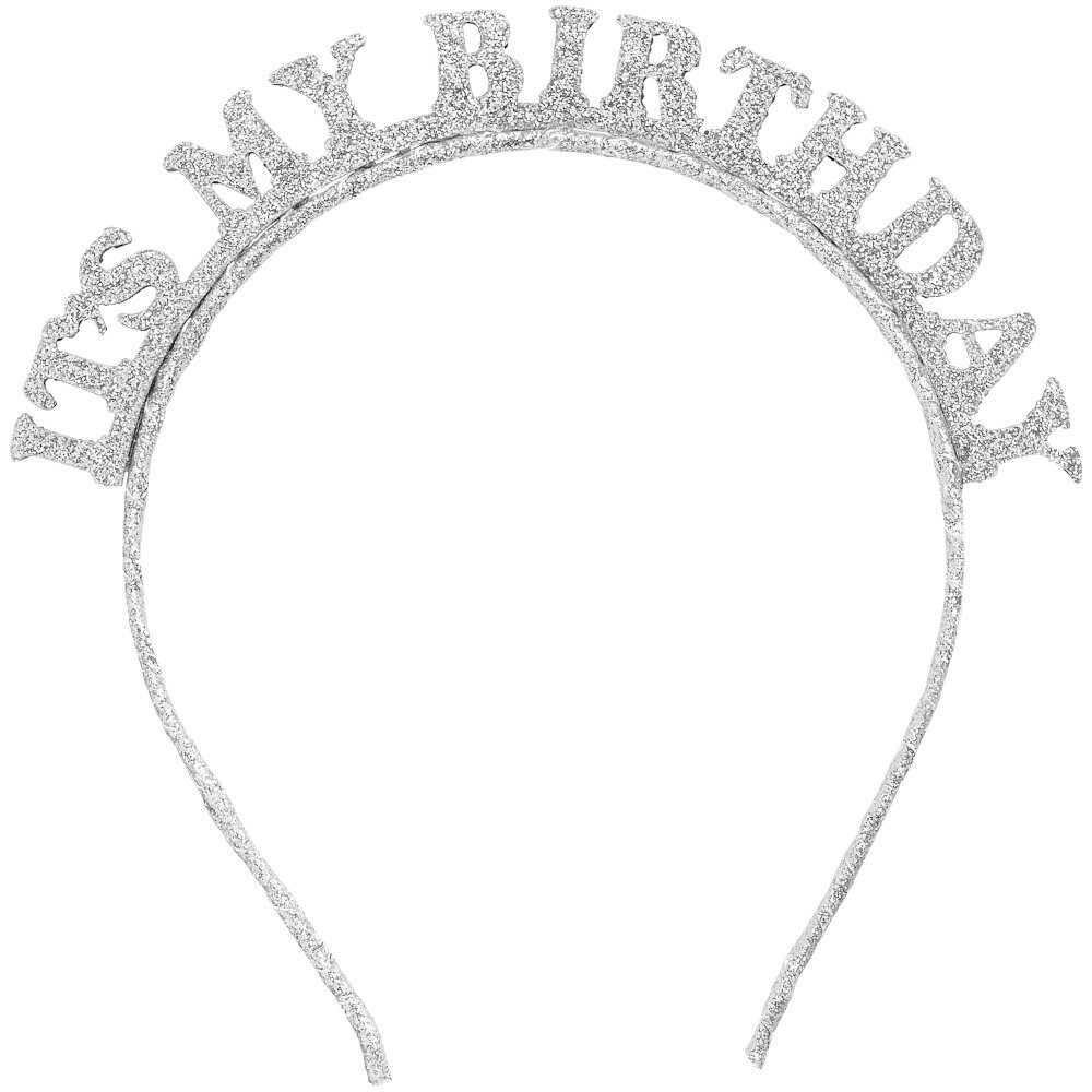 Silver It's My Birthday Headband Silver Birthday - Etsy