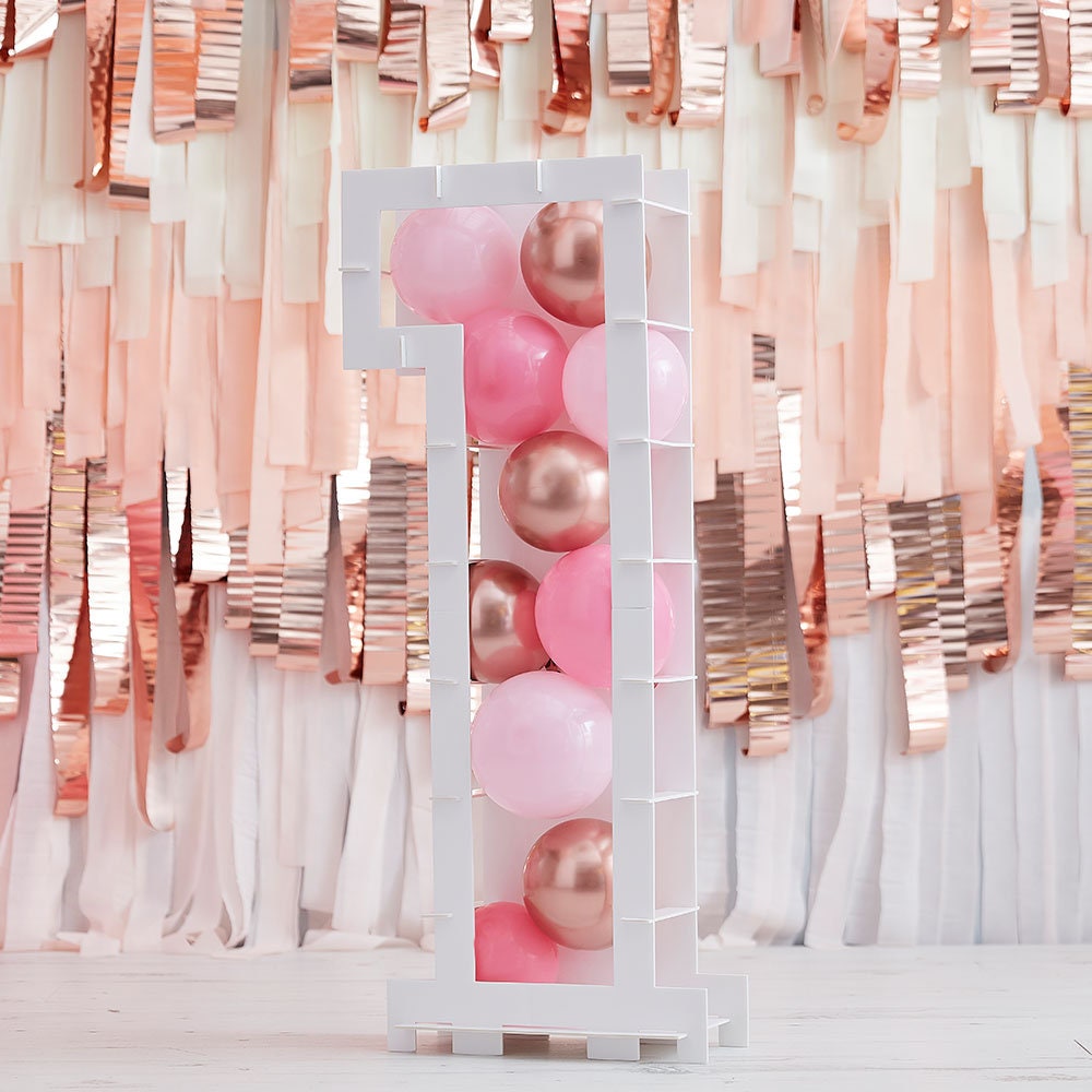 Balloon Mosaic Number 1 Stand Balloon Mosaic Frame Birthday - Etsy UK