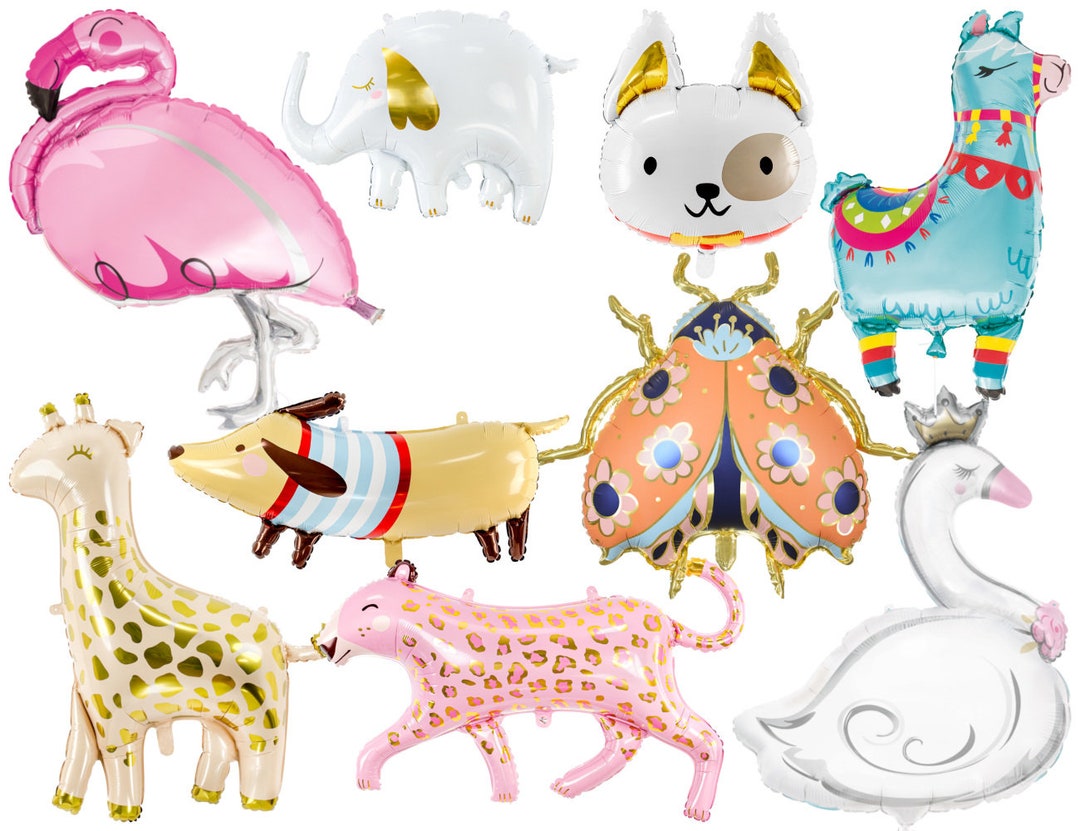 Large Animal Balloons Animal Party Decorations Animal - Etsy