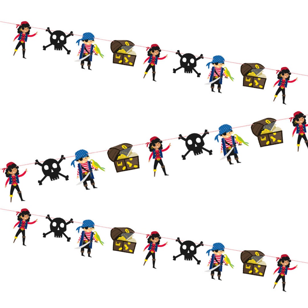 Pirate Party Decorations Pirate Bunting Pirate Birthday - Etsy