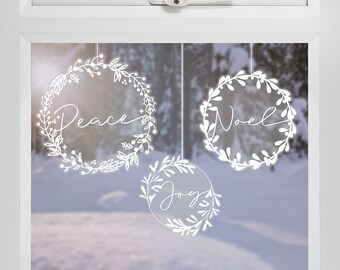Christmas Window Decals - Etsy