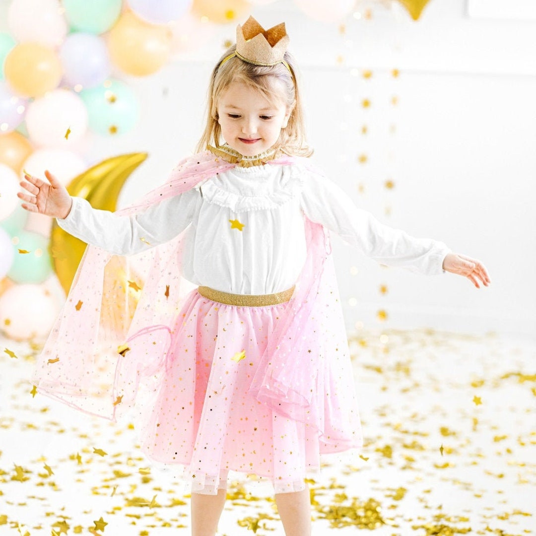 Pink Princess Cape, Birthday Princess Dress up Cape, Girls Princess ...