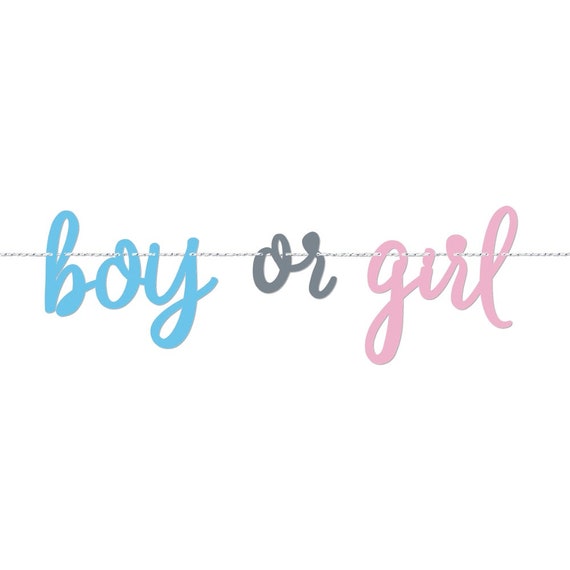 7ft Boy Or Girl Gender Reveal Banner Boy Or Girl Banner Etsy UK