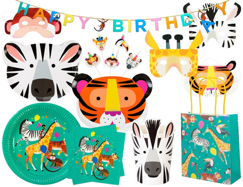 Animal Party Decoration Animal Theme Party Animal Birthday - Etsy