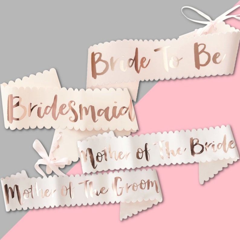 Team Bride Hen Party Individual Sash Bride to Be Sash - Etsy
