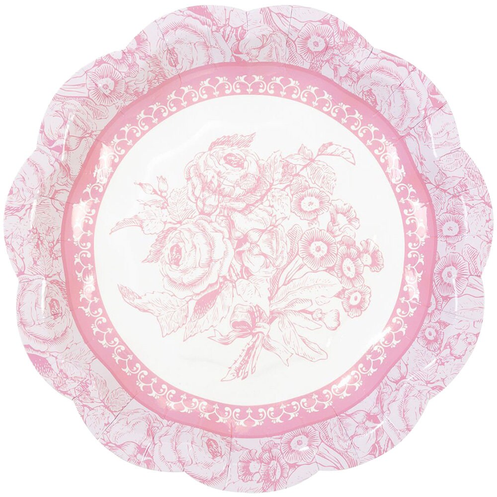 12 Vintage Floral Paper Plates Afternoon Tea Party Plates - Etsy