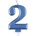 Metallic Blue Number Candles, Birthday Candles, Birthday Party Candles ...