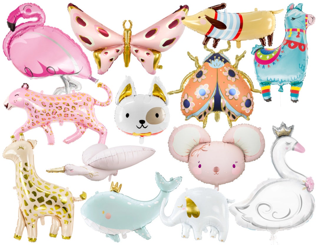 Large Animal Balloons, Animal Party Decorations, Animal Birthday ...