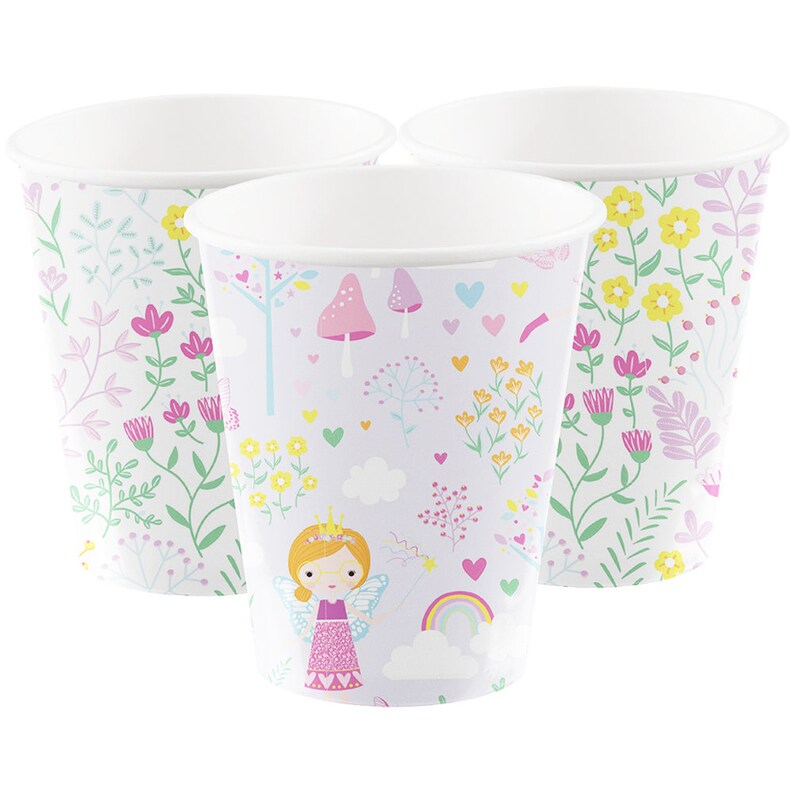8 Fairy Princess Party Cups Princess Party Decorations Fairy - Etsy UK
