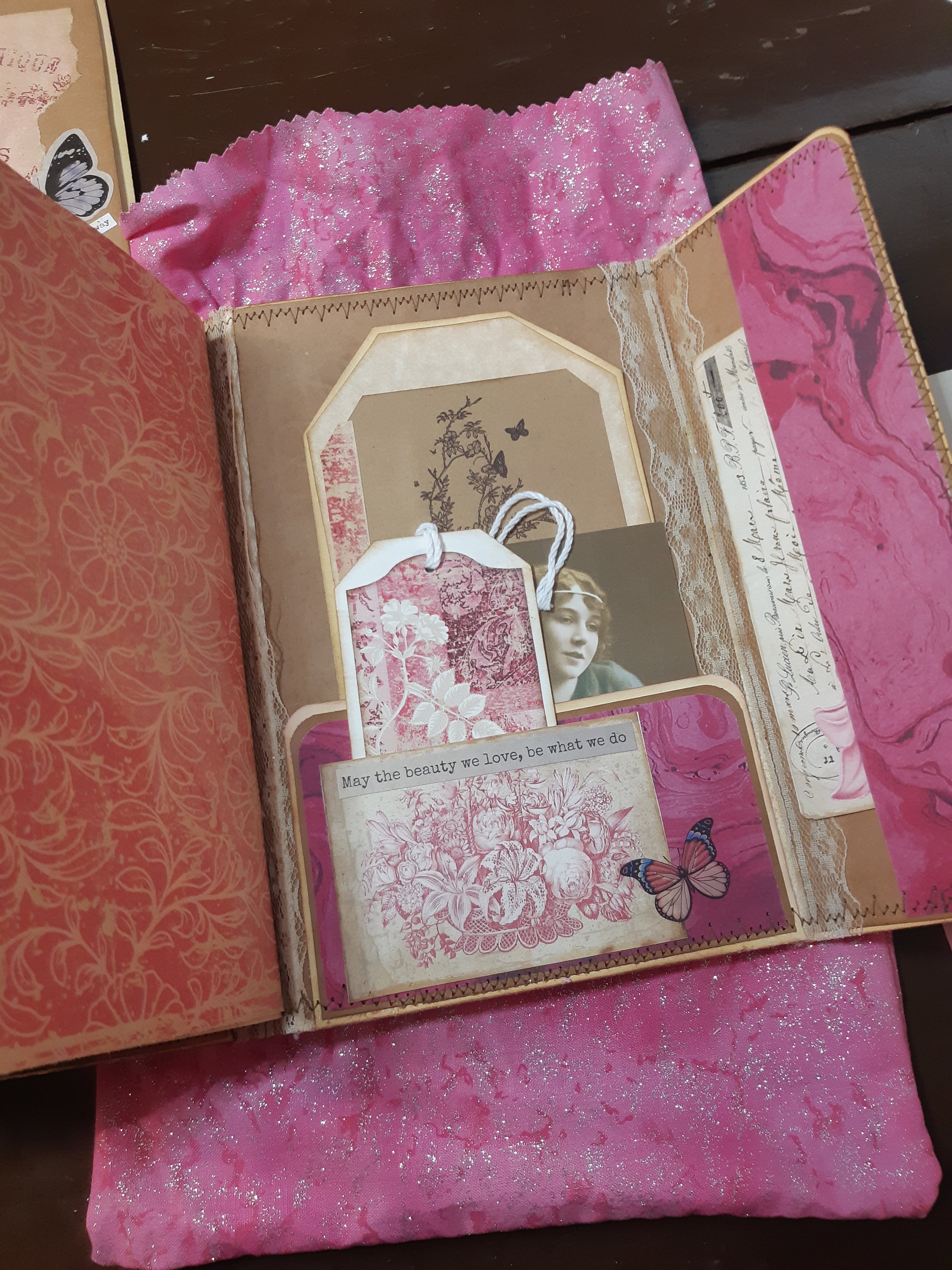 Junk Journal File Fold With Flip Outs raspberry French Fancy Digi-kit ...