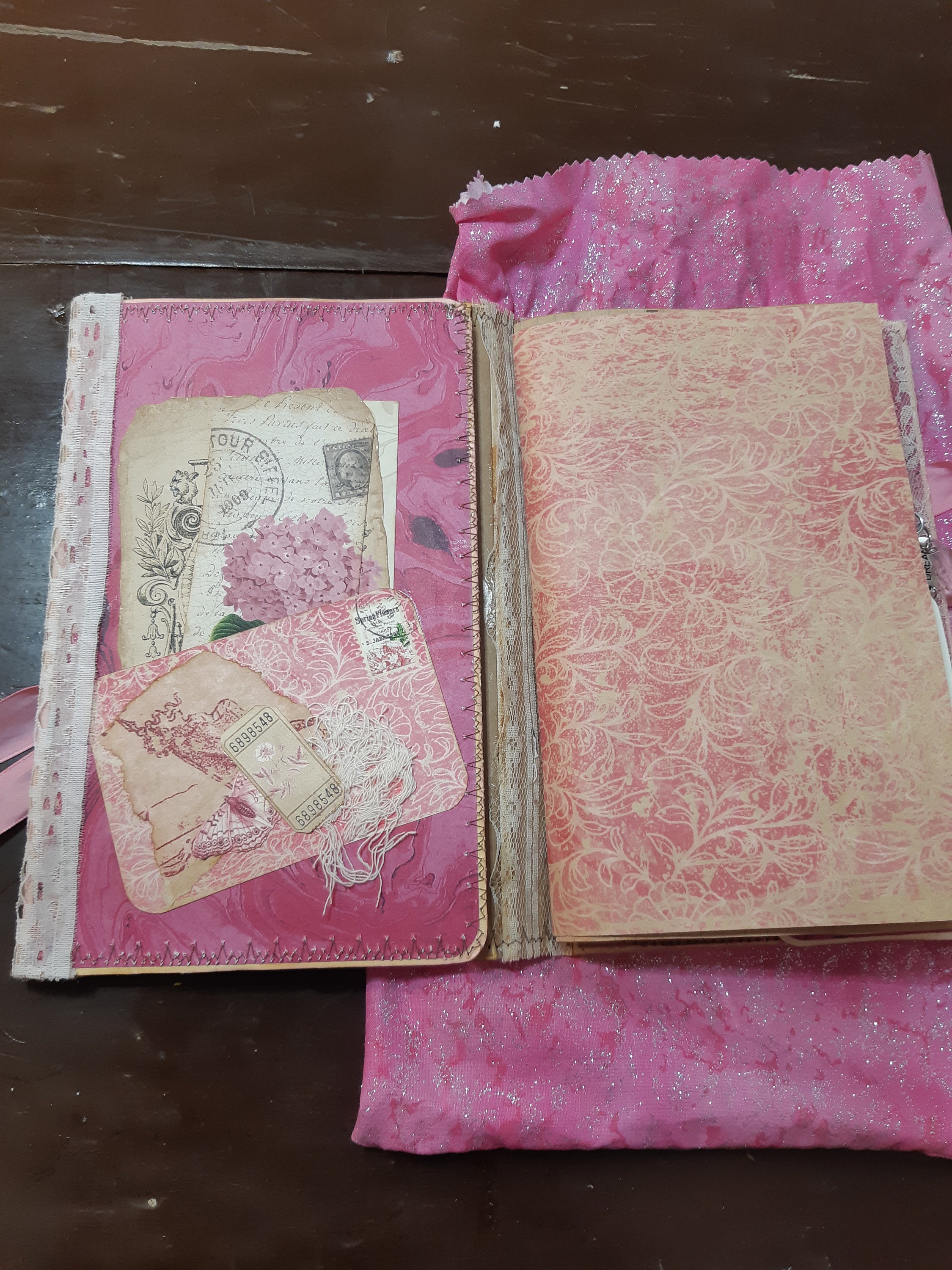 Junk Journal File Fold With Flip Outs raspberry French Fancy Digi-kit ...