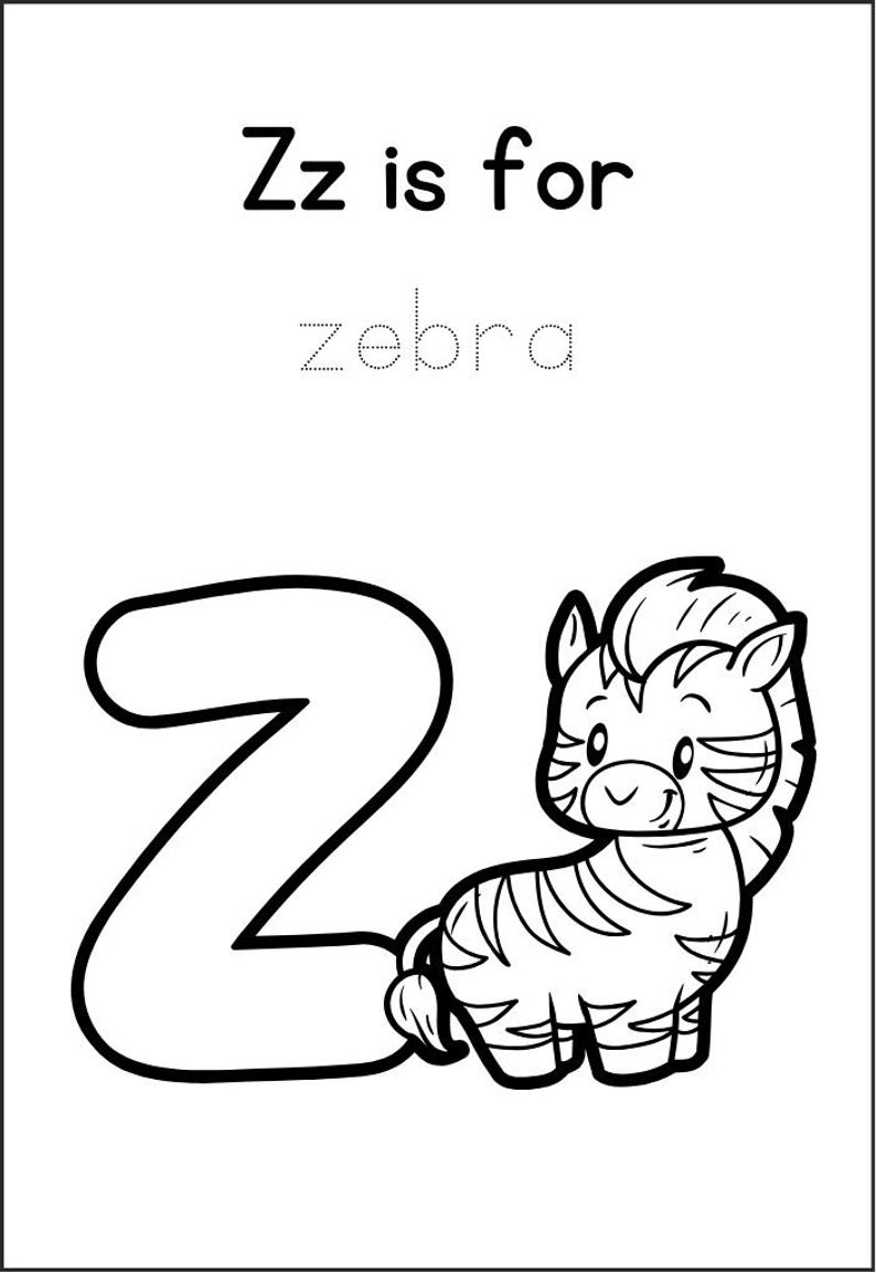 Animals Alphabet Coloring Book Rare & Unique Animal Coloring Pages ...