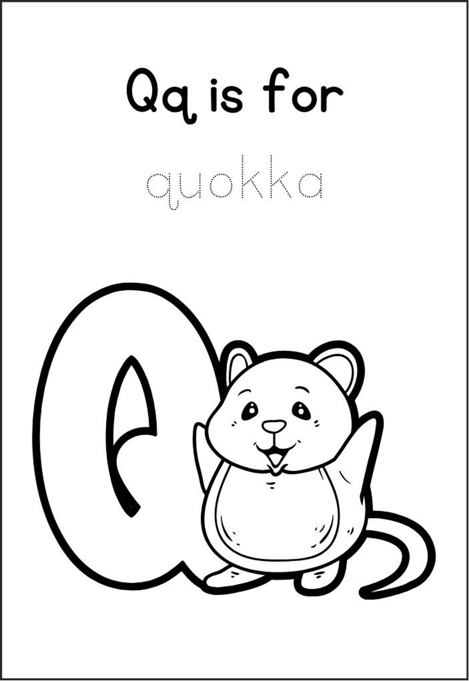 Animals Alphabet Coloring Book Rare & Unique Animal Coloring Pages ...