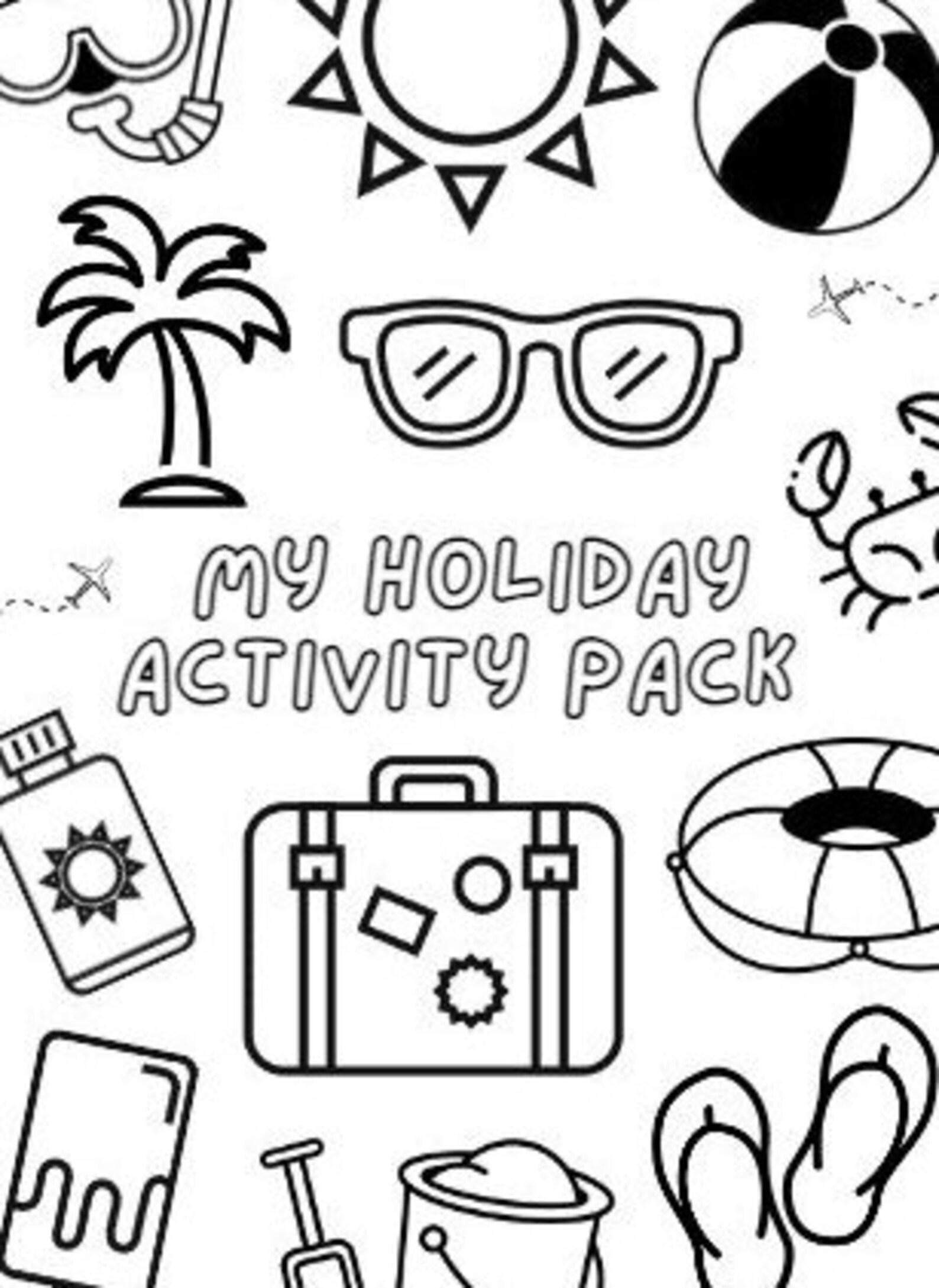 Printable Kids Holiday Activity Pack - Etsy