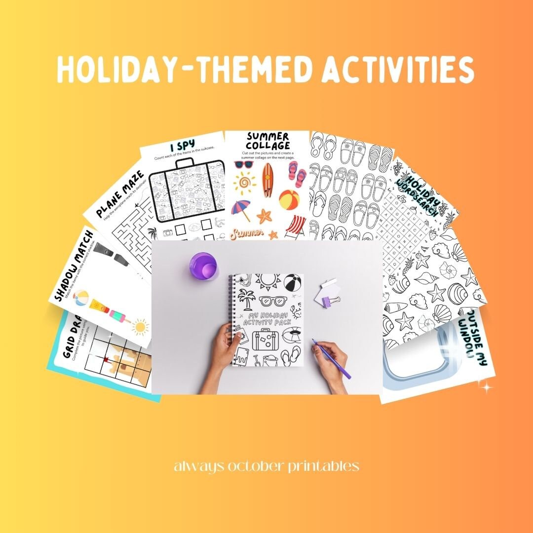 Printable Kids Holiday Activity Pack - Etsy